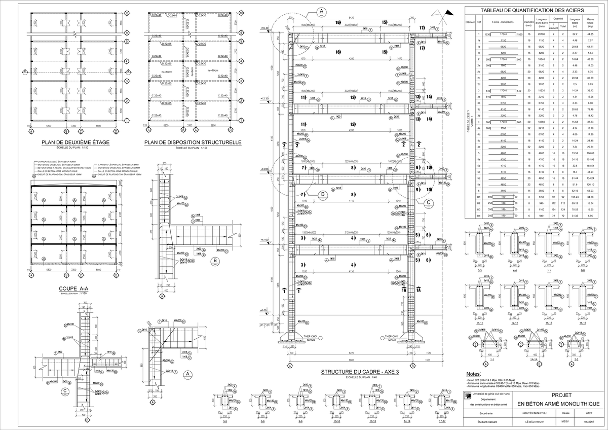 Plan de Disposition Structurale - Cours A 10 67XF - Studocu