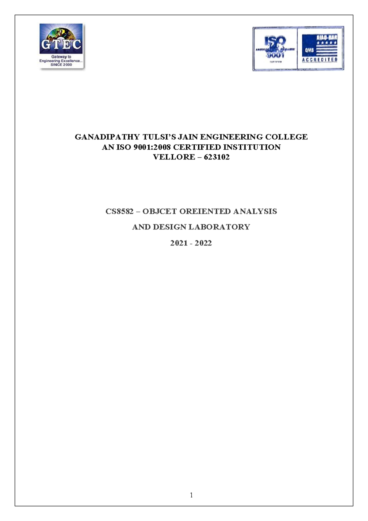 CS8582 - OOAD Lab Manual: Passport Automation System and UML Diagrams - Studocu