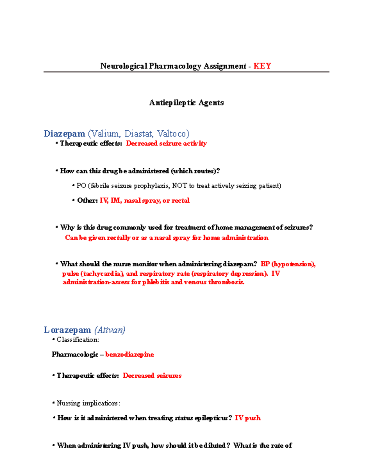 Neurology+Pharmacology+Assignment+NURS+2356+2024-2025+KEY ...