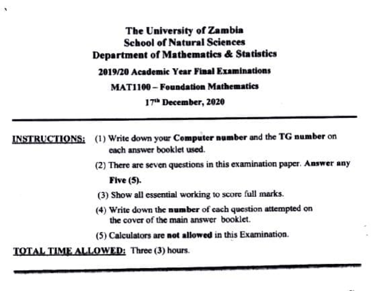 Mat110 - 2020 Final Exam Study Notes for Success - Studocu