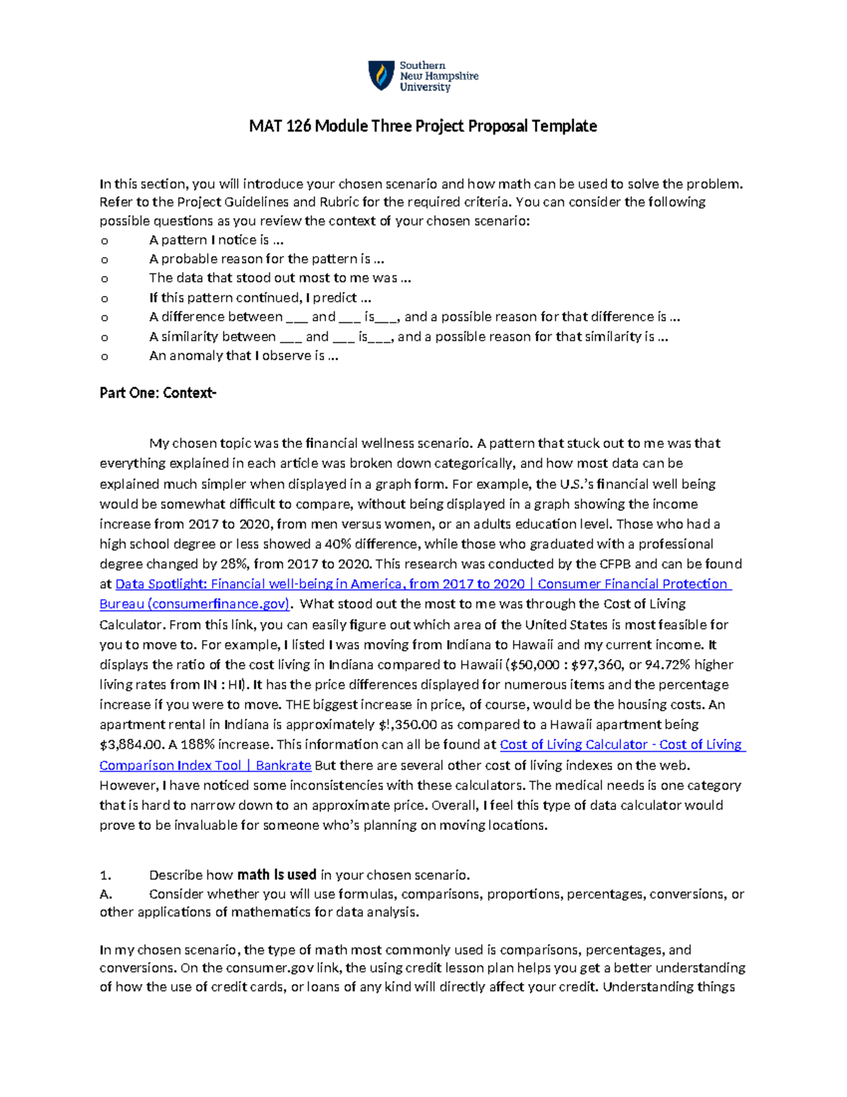 MAT 126 Module 3 Project Proposal: Analyzing Financial Wellness Data ...