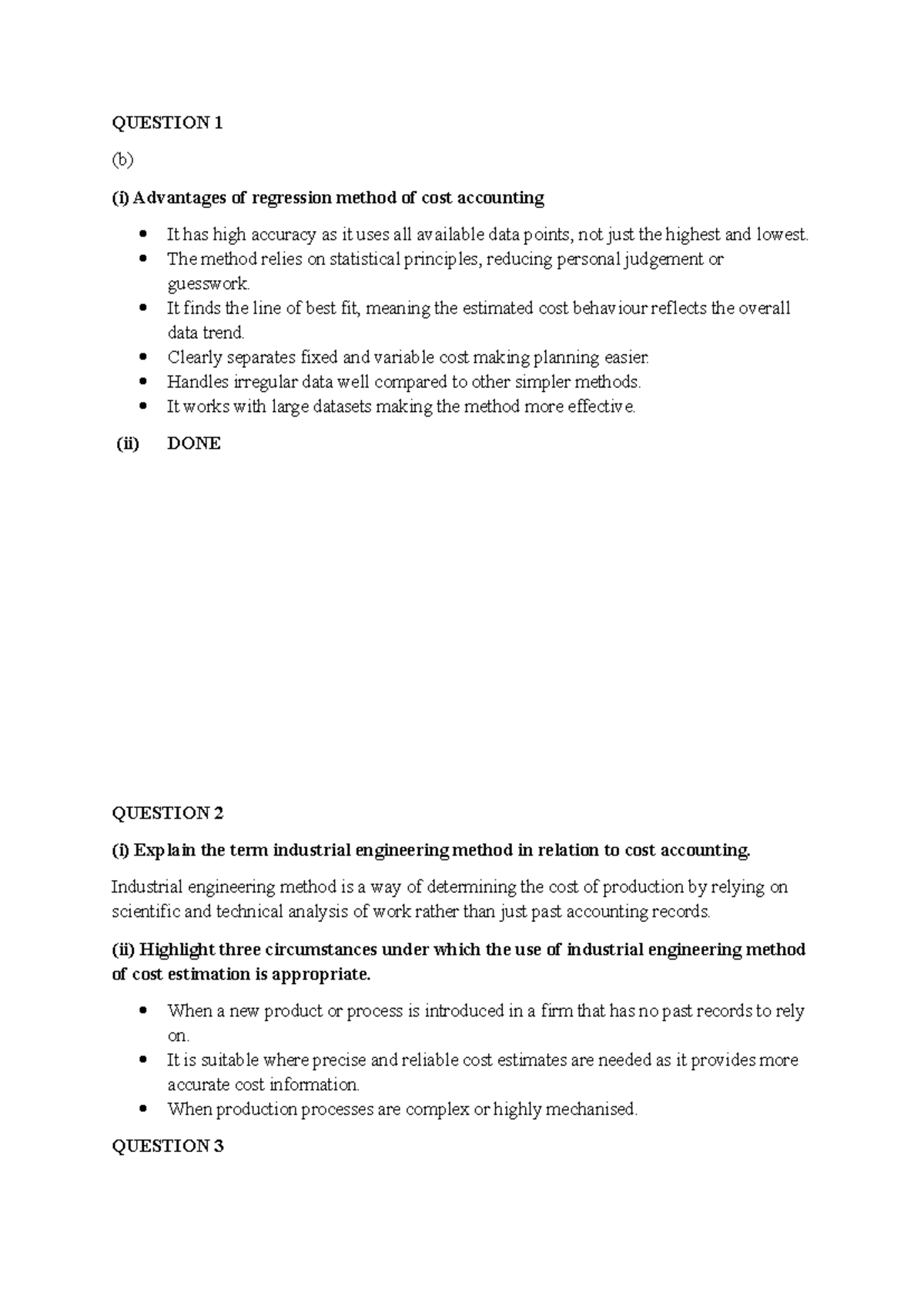 COST Accounting Assignment - Topic 3 Analysis and Methods - Studocu
