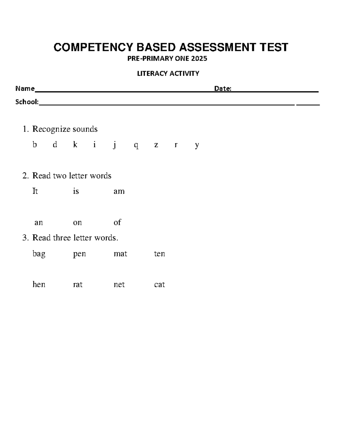 PP1 Literacy - Mathematics and computer science - COMPETENCY BASED ...