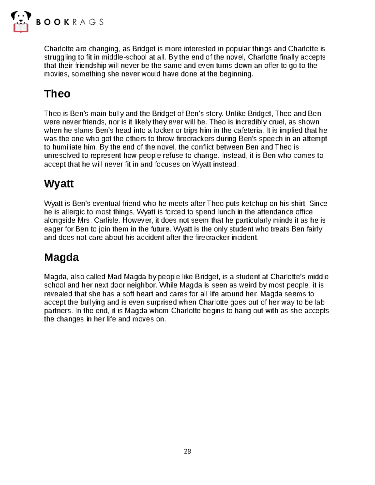 You Go First: Study Guide for Character Analysis and Themes - Studocu