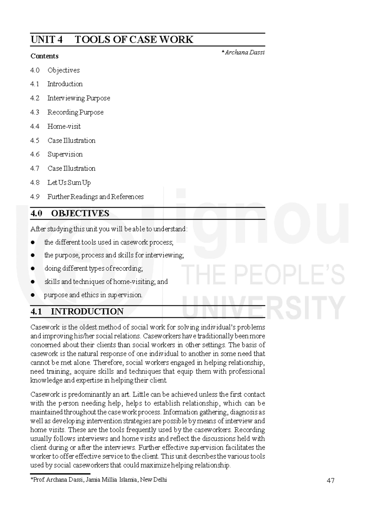 UNIT 4: Social Case Work Process - Tools & Techniques for Effective ...