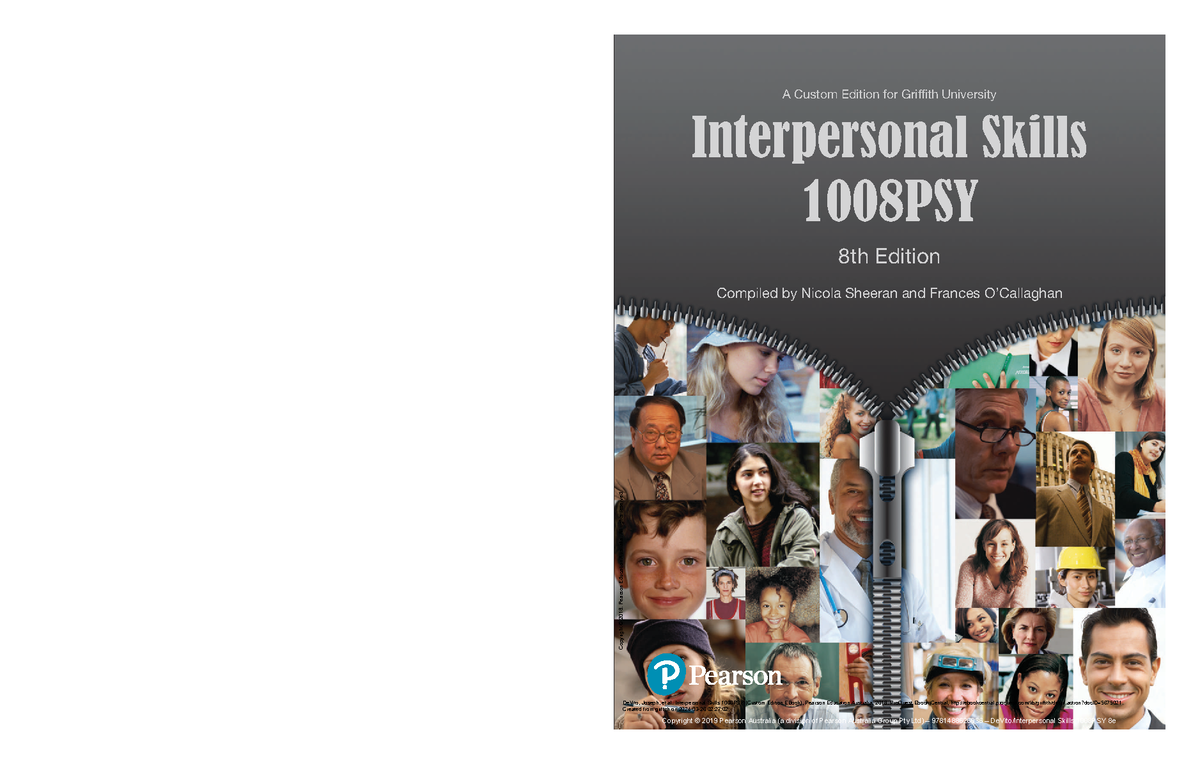 Interpersonal Skills 1008PSY: Custom Edition E-Book Overview - Studocu