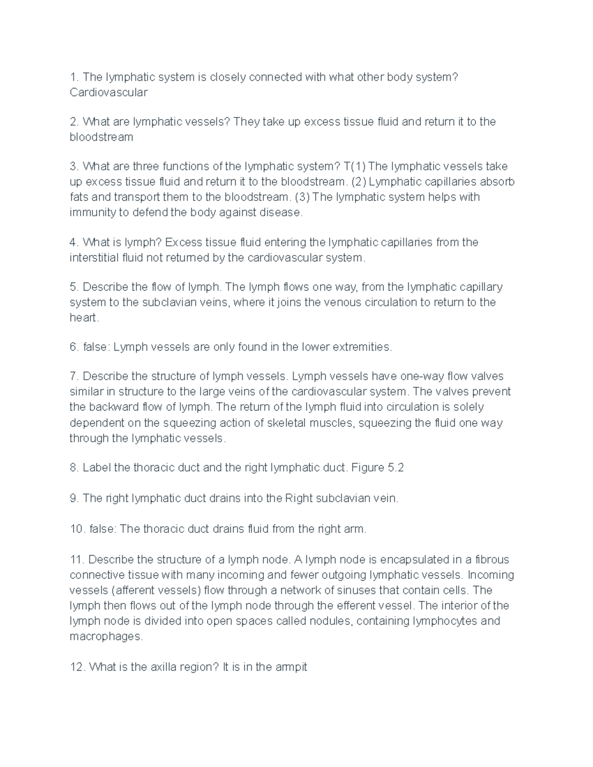 AP2 Module 5: Key Questions on the Lymphatic and Immune Systems - Studocu