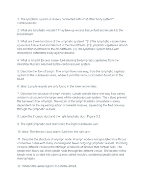 Module 4 Exam - Cardiovascular System Concepts and Questions - Module 4 ...