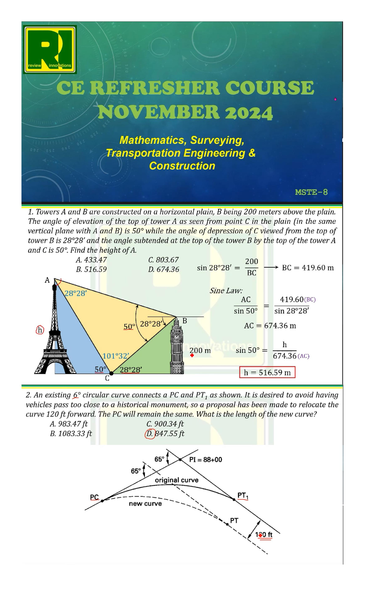 MSTE 8 SS - RI LECTURE: Innovations in Mathematics & Engineering Review ...