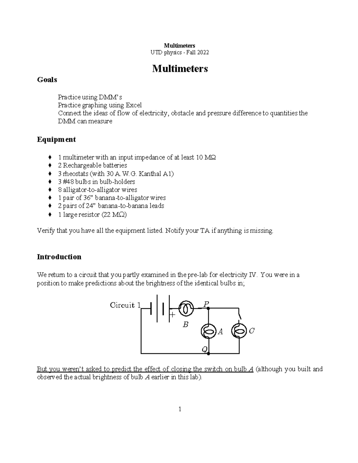 09.0 Multimeters: Understanding DMM Usage in Electrical Measurements ...