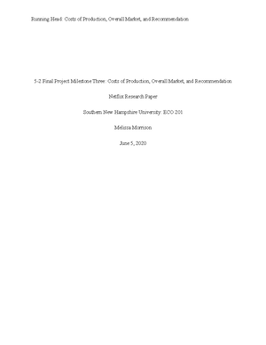 ECO 201 Module Six Short Paper - Module Six Short Paper: Monopolies and ...