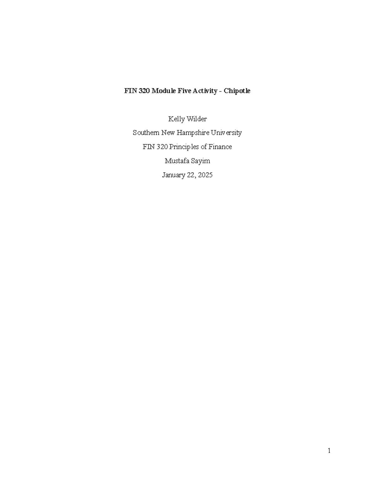 FIN 320 Week 5 Activity: Analyzing Working Capital at Chipotle - Studocu