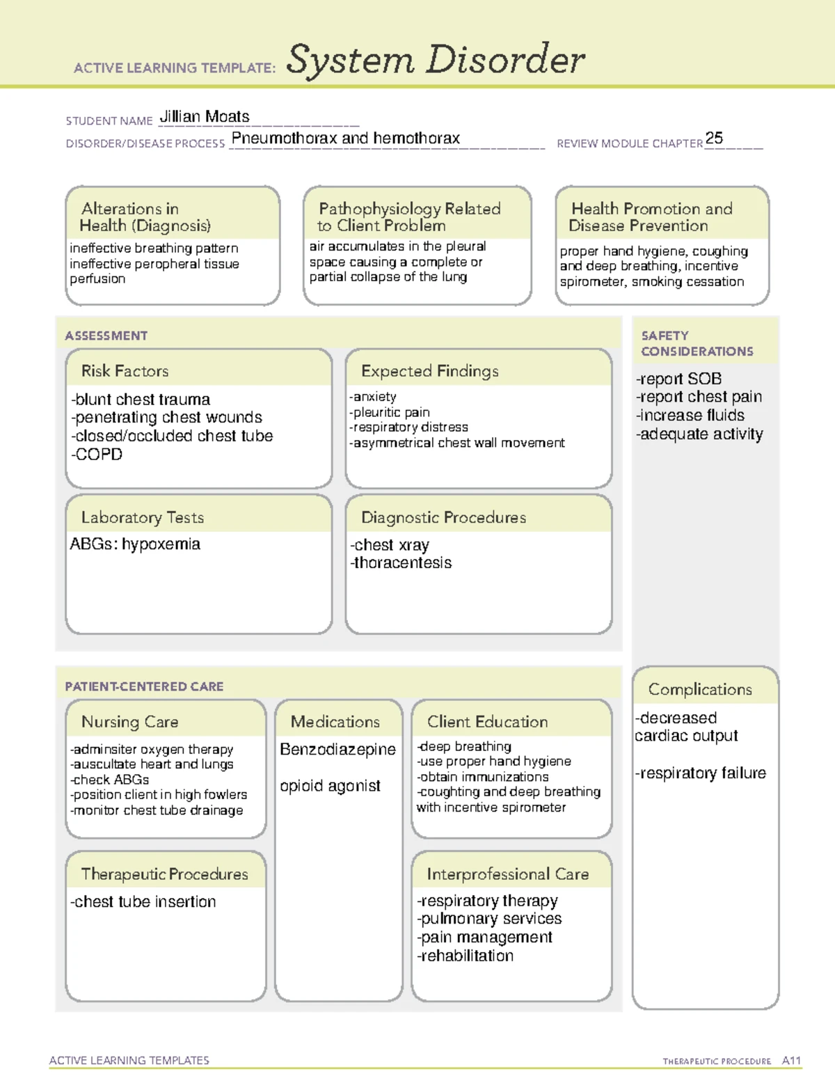 ATI Urinary System Disorder: Pyelonephritis Active Learning Template ...