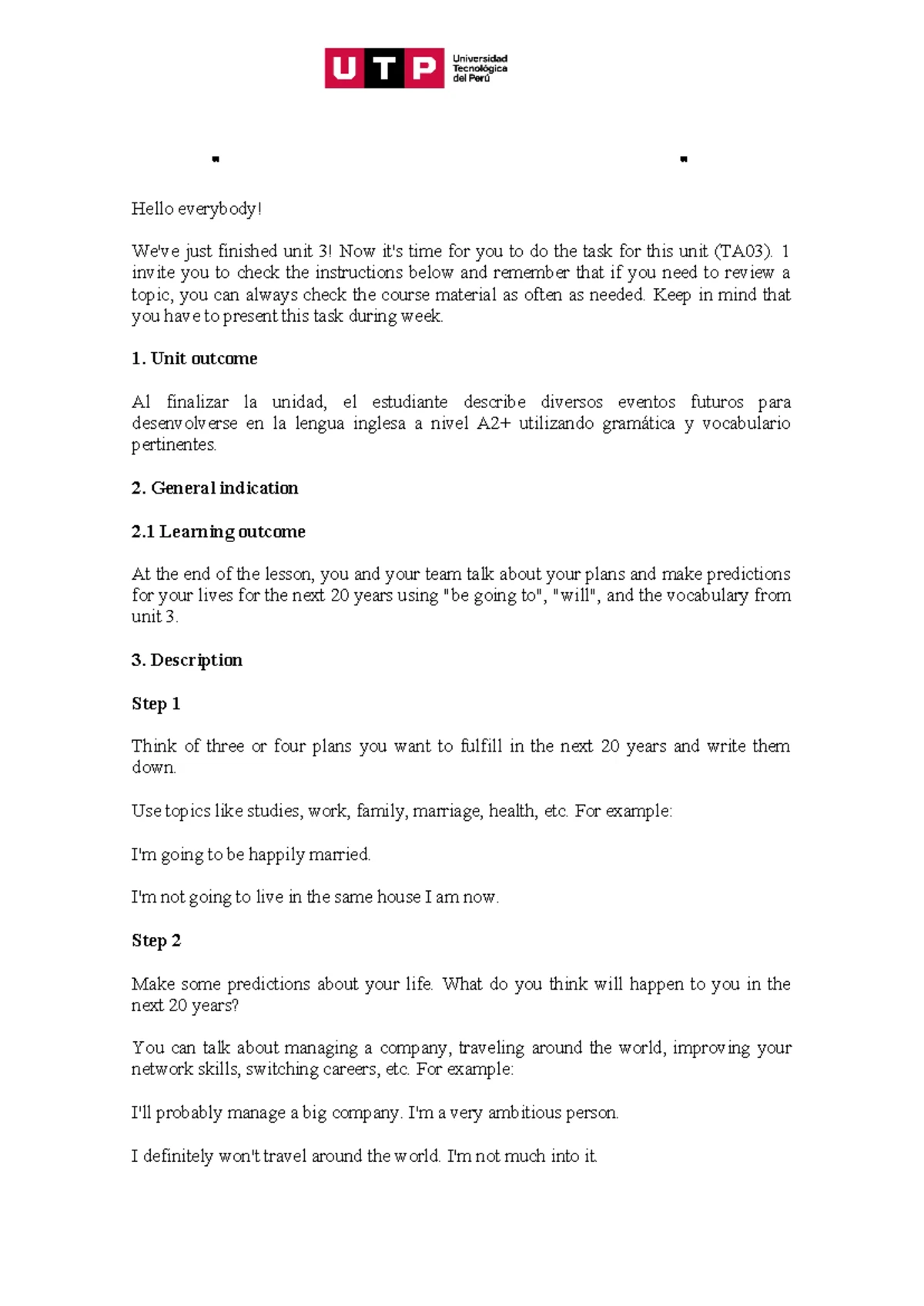 Tarea Ingles: Entrevista sobre Psicología y Administración - Studocu