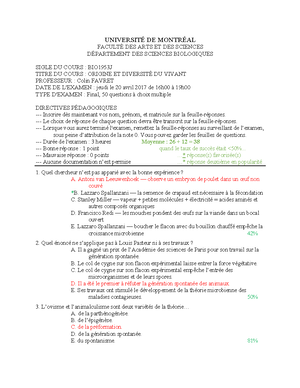 M1 Les bases de la bio - La méthode scientifique Objectifs d ...