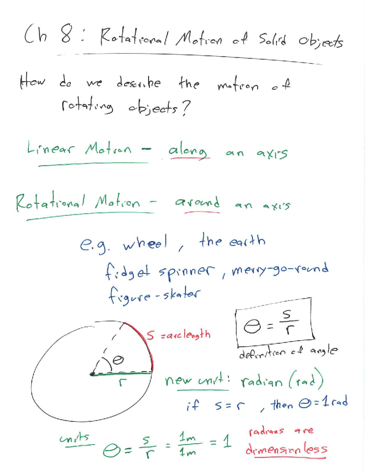 Ch 8: Rotational Motion of Solid Objects - Studocu
