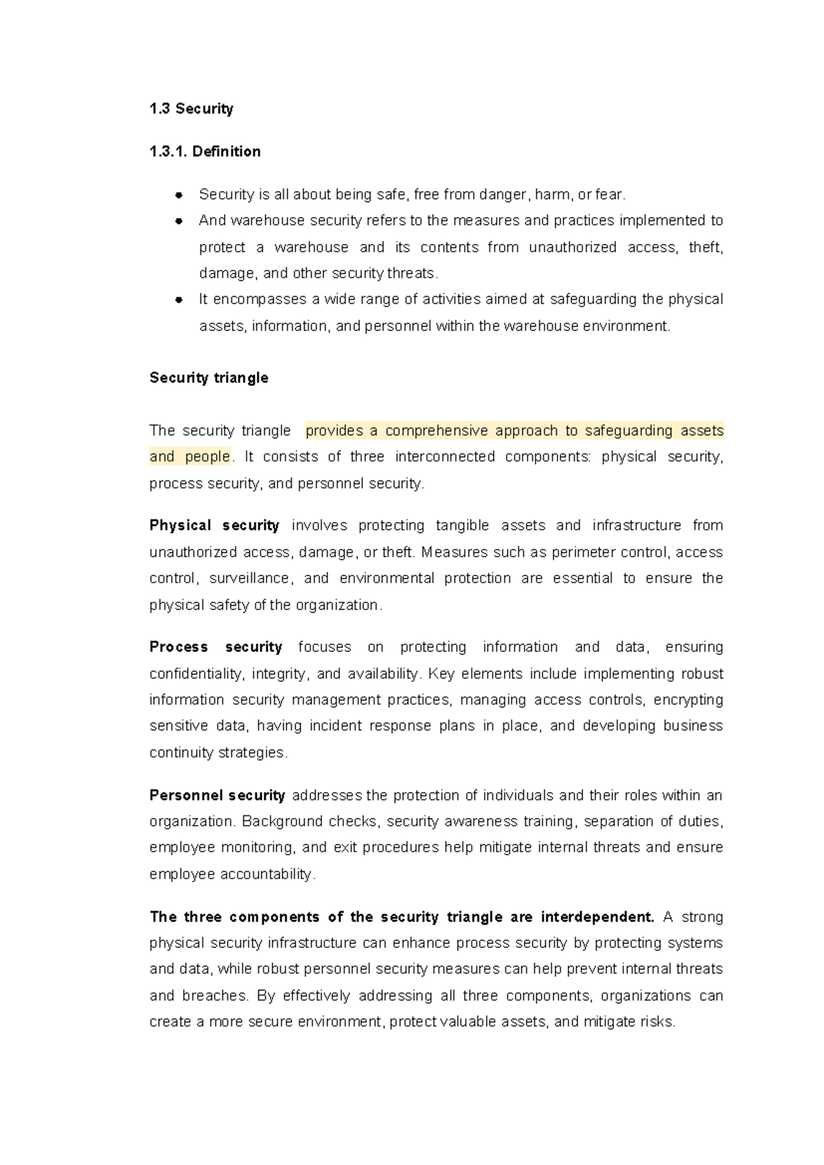 HSSE Ttrinh - njhj - 1 Security 1.3. Definition Security is all about ...