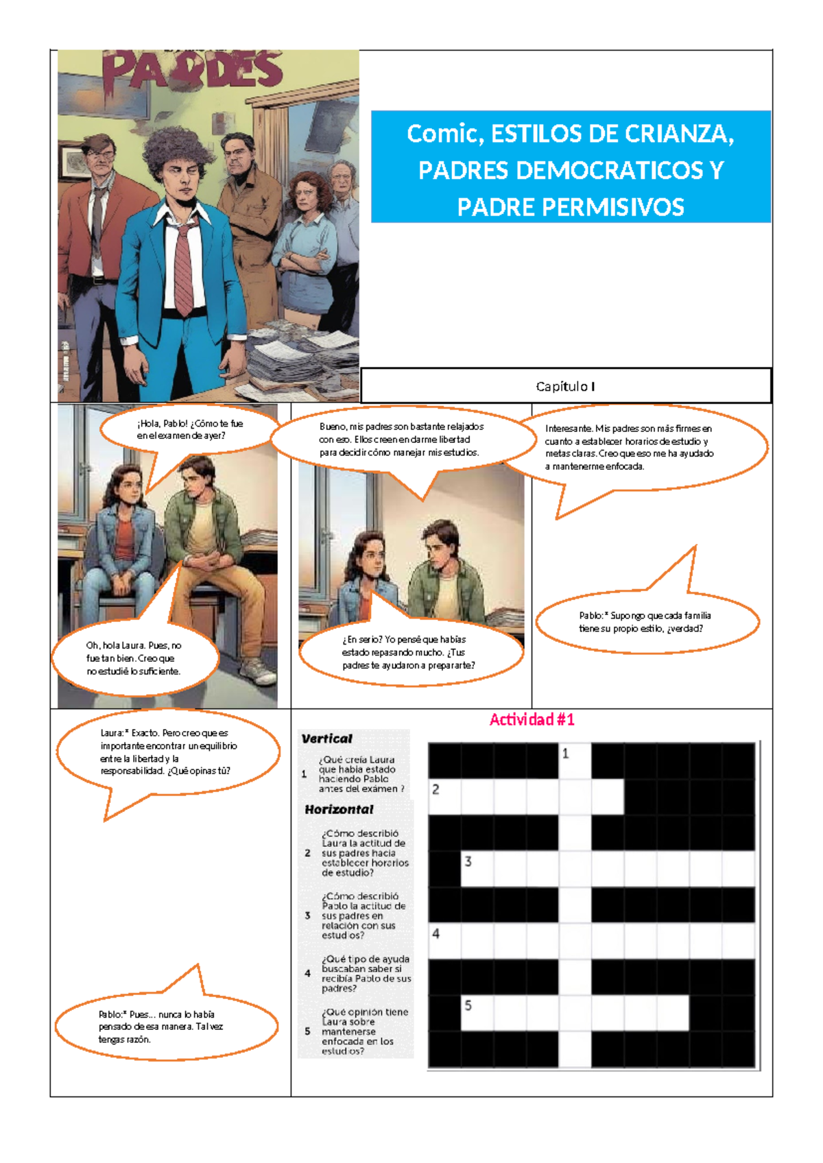 Comic, Estilos de Crianza: Padres Demócraticos y Permisivos - Studocu