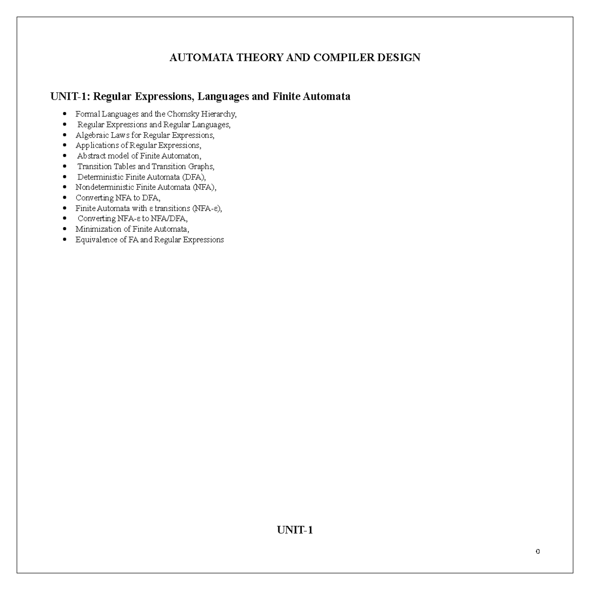 Automata Theory and Compiler Design: Key Concepts and Applications ...