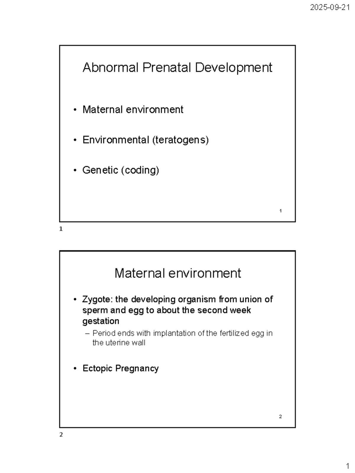 Abnormal Prenatal Development: Maternal Influences & Teratogens Effects ...