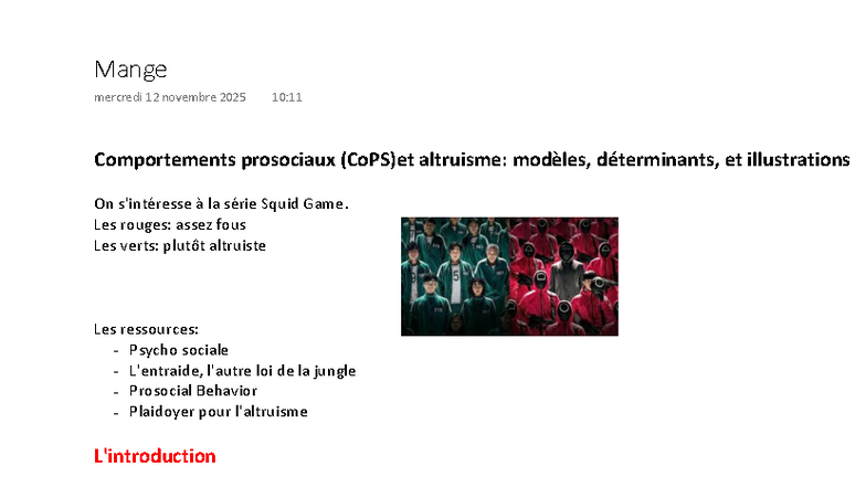 Comportements Prosociaux et Altruisme: Analyse et Exemples (CM1+2 ...