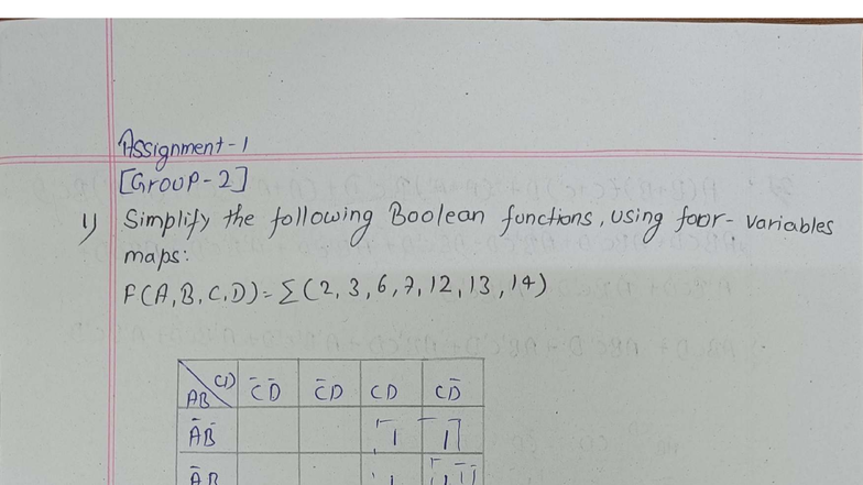 DDCO 1: Boolean Functions Simplification & Circuit Design - Studocu