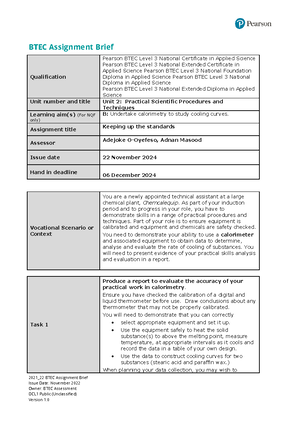 Unit 7 Spec - unit 7 specification - Pearson BTEC Level 3 National ...