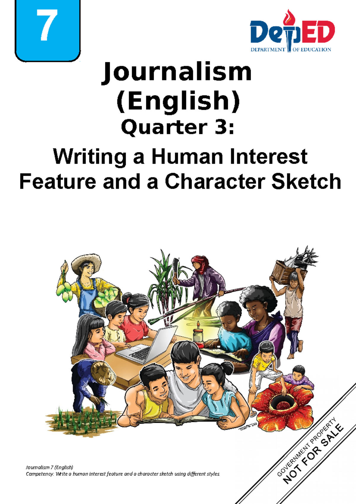 Journalism 7 (English) Q3: Human Interest Feature & Character Sketch ...