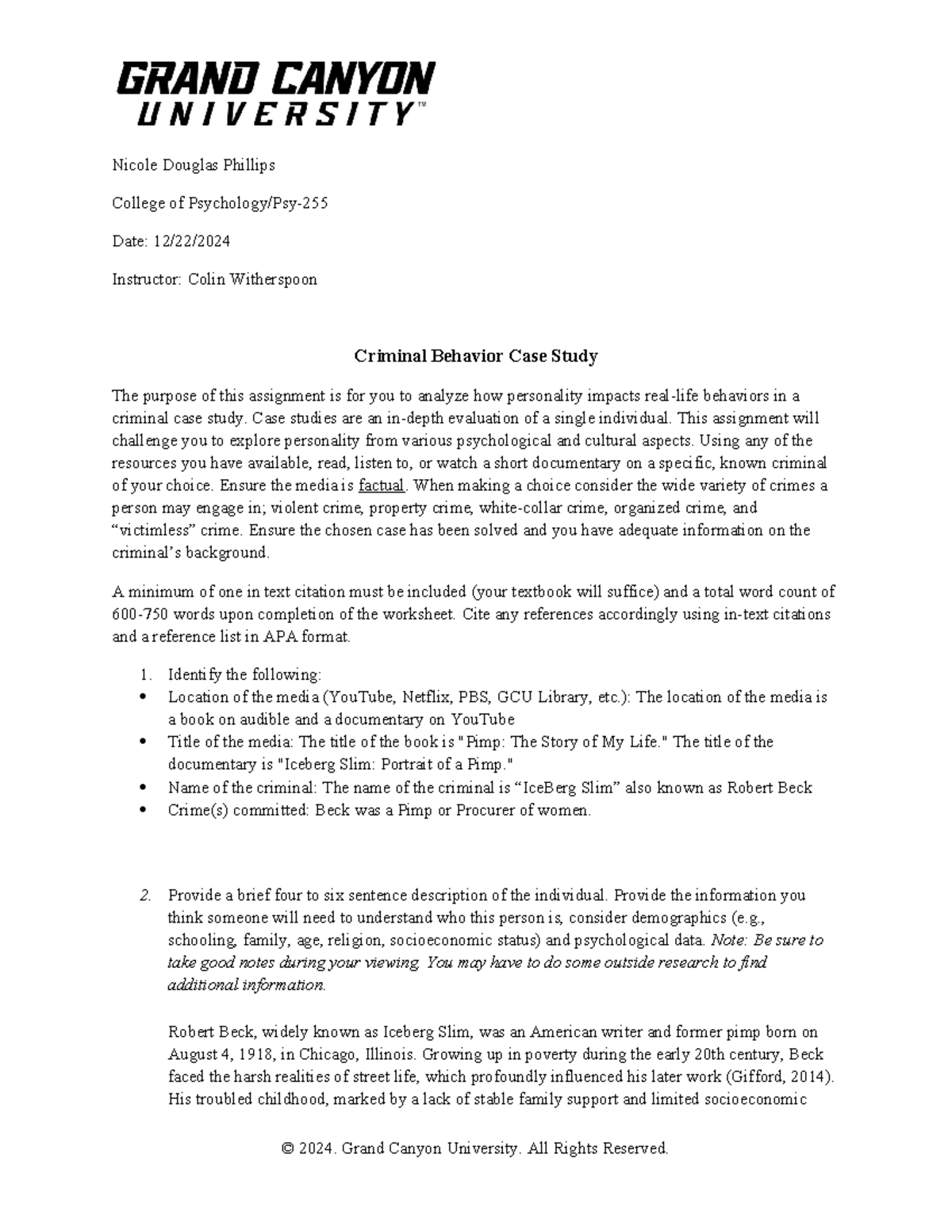PSY-255-RS-T1-Criminal Behavior Case Study Completed - Nicole Douglas ...