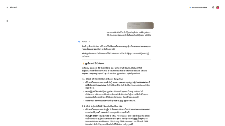 Google Gemini Upgrade to AI Plus: Analysis of Natural Computing - Studocu