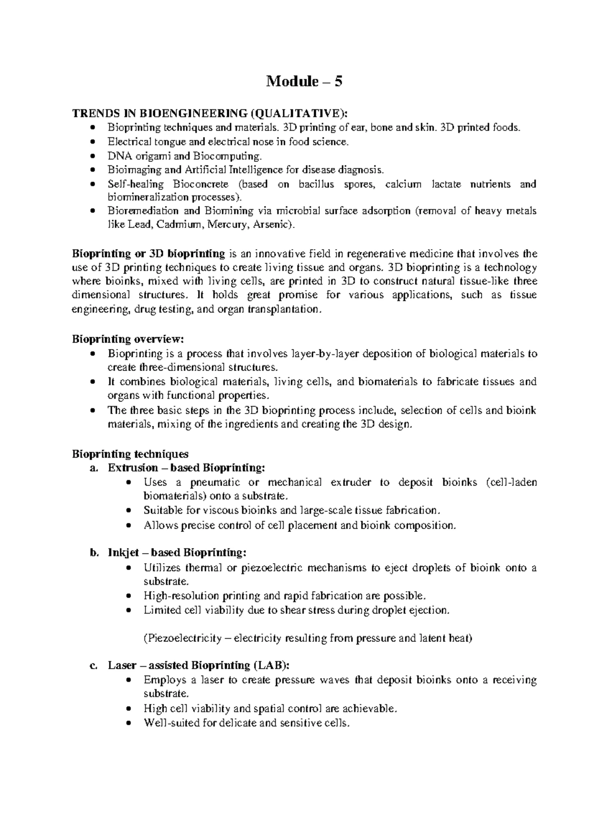 BBOC407 - Course Handout - BBOK 407 BIOLOGY FOR ENGINEERS (CSE ...