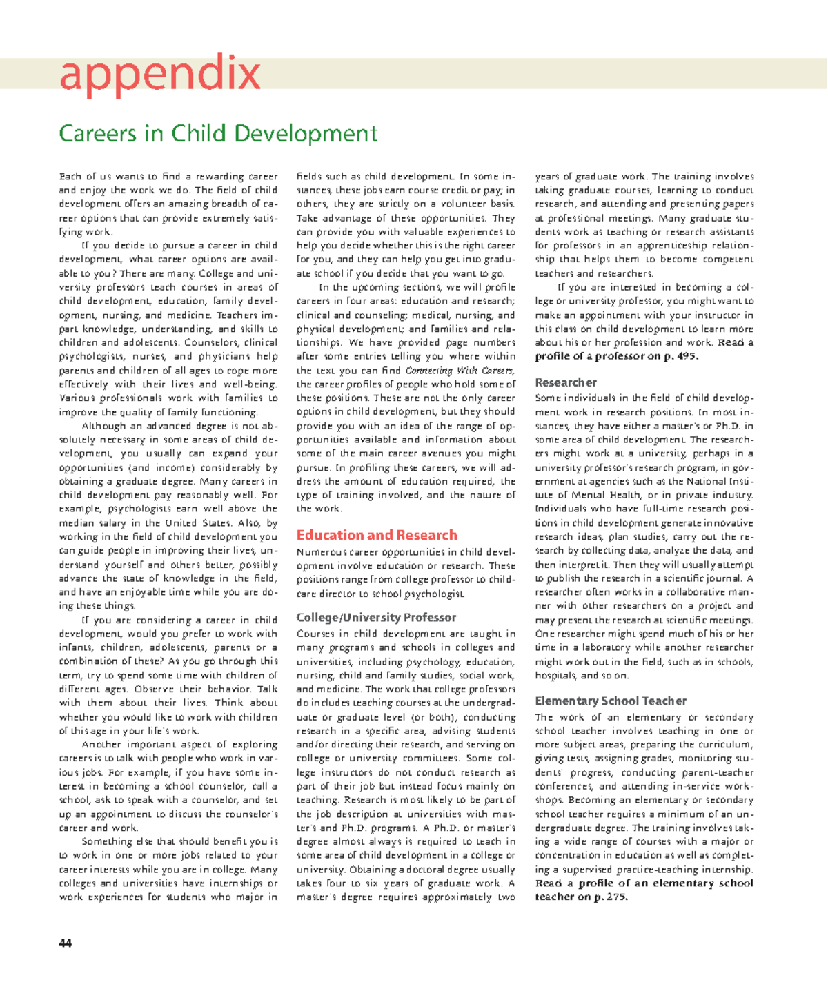 Careers in Child Development: Exploring Opportunities and Paths - Studocu