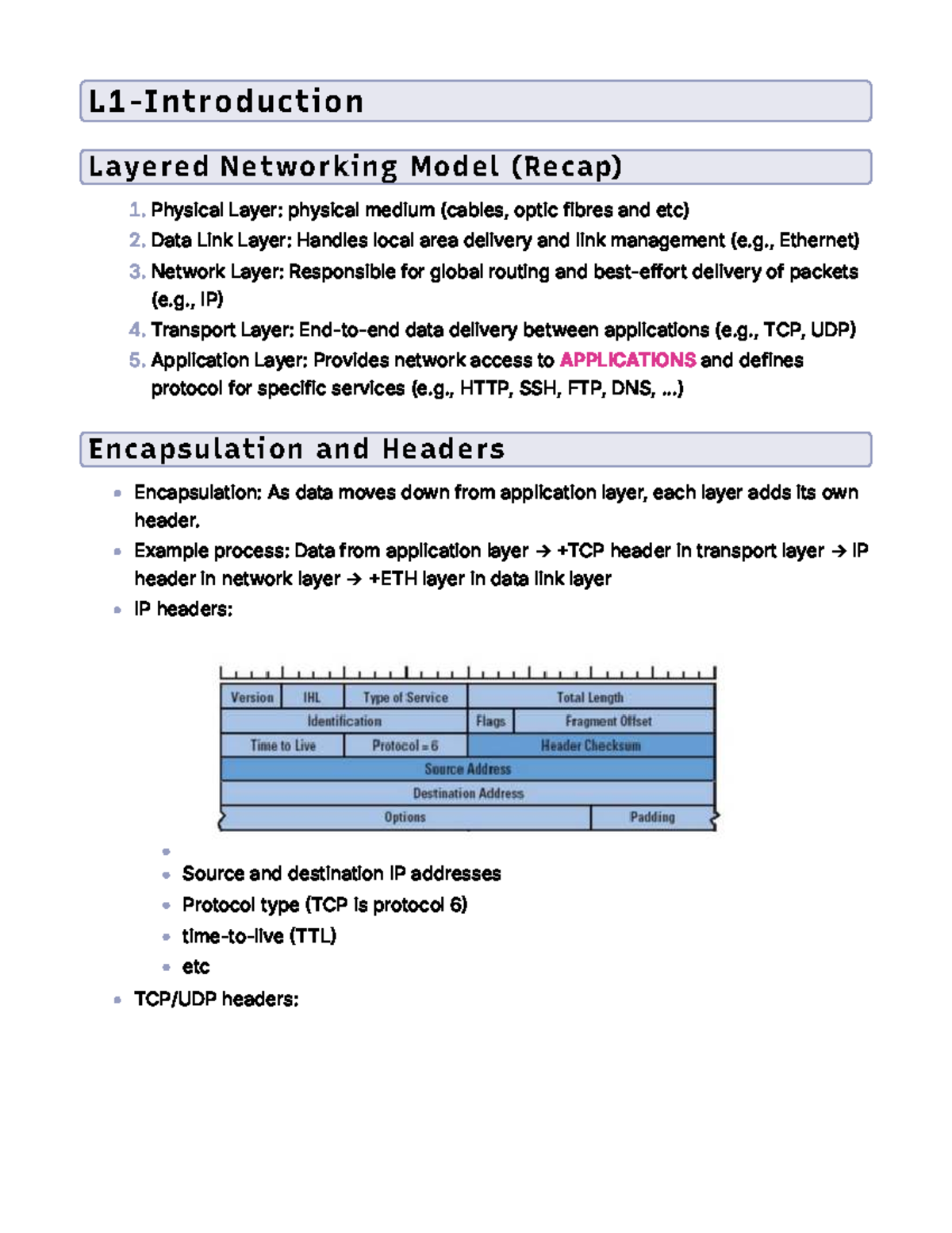 L1-Introduction: Recap of Layered Networking Model and Socket API ...
