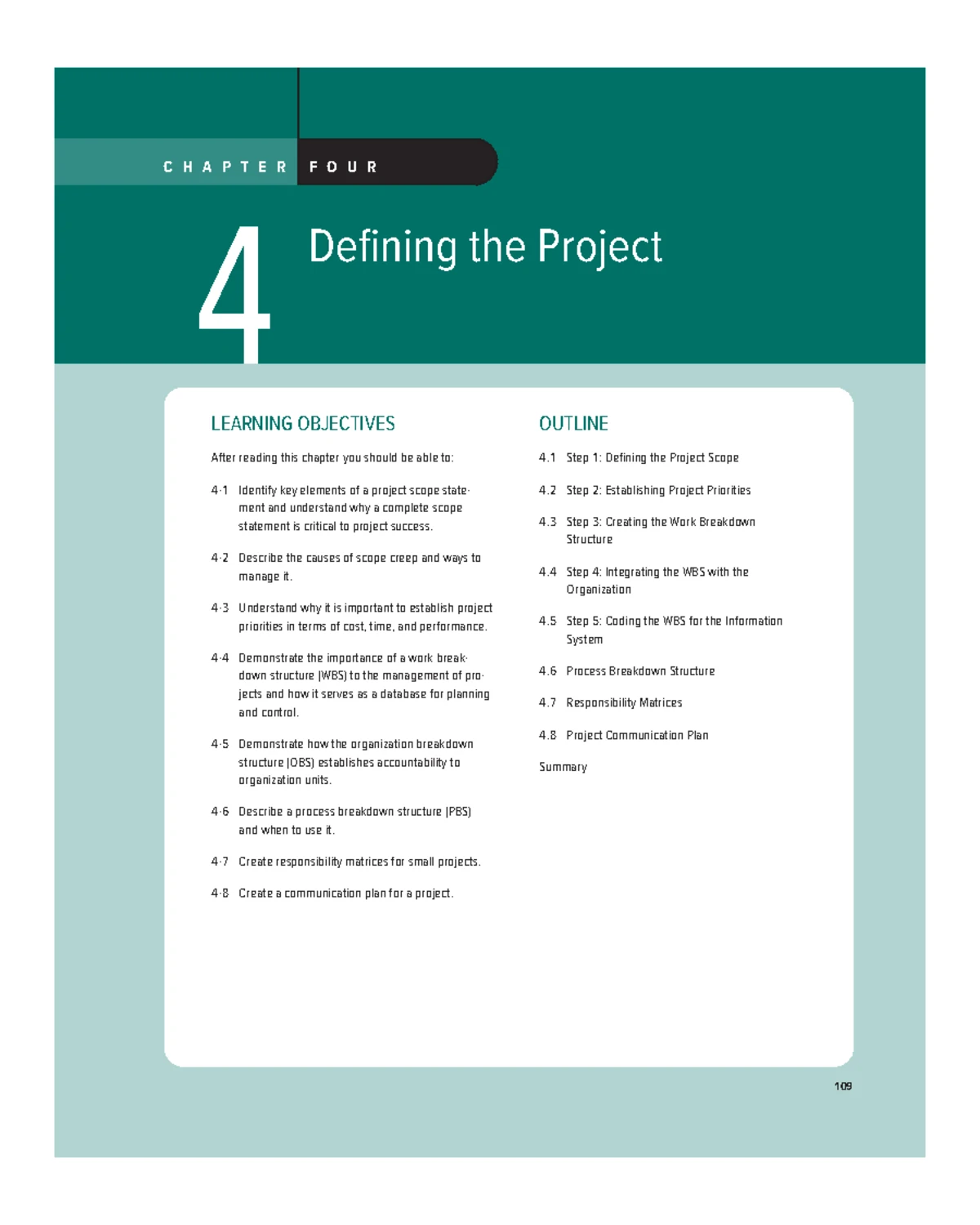 Chapter 1: Modern Project Management Overview and Learning Objectives ...