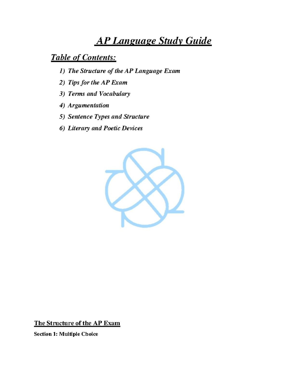 AP Lang Study Guide: Exam Structure, Tips, and Key Terms - Studocu