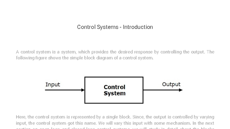 EEC 316 Control Engineering - Comprehensive Study Notes - Studocu