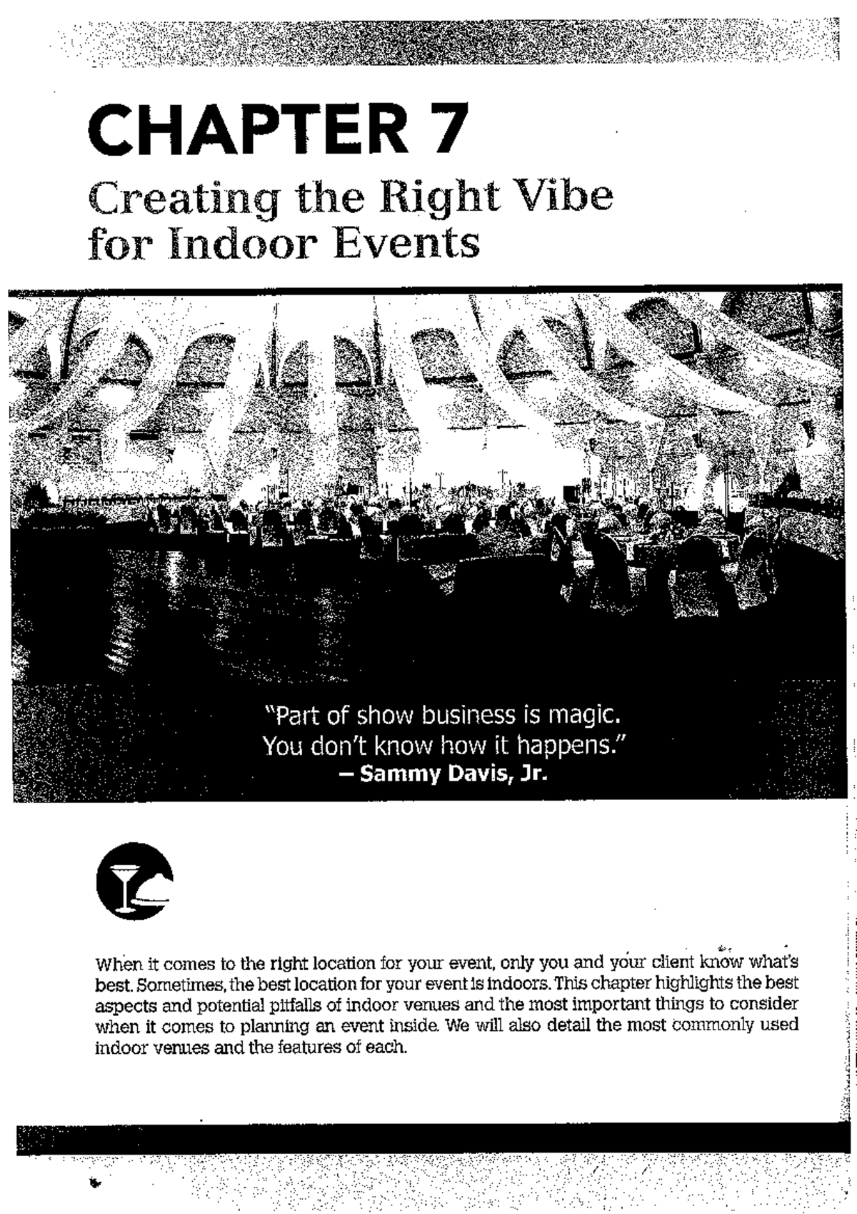 CHAPTER 7: Creating the Right Vibe for Indoor Events - Studocu