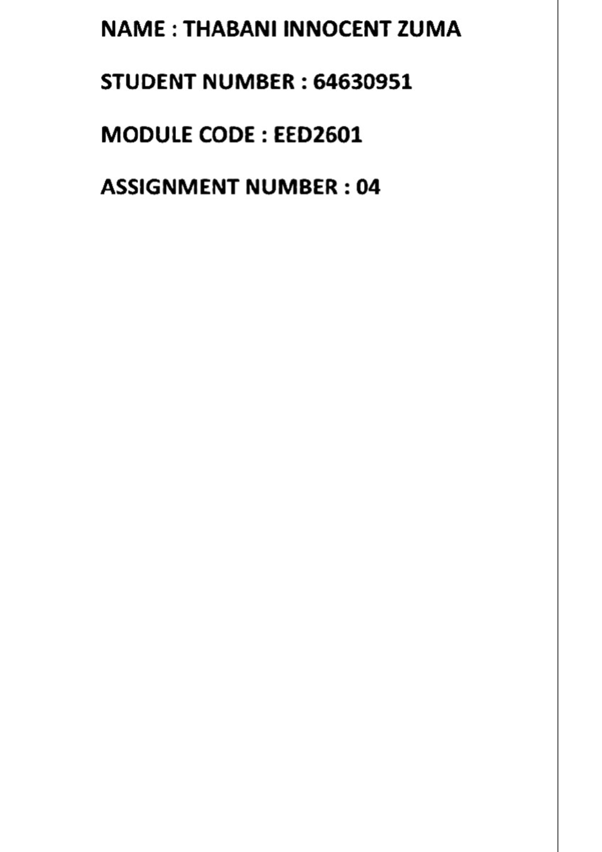 EED2601-1 Lesson Notes and Study Guide - Studocu