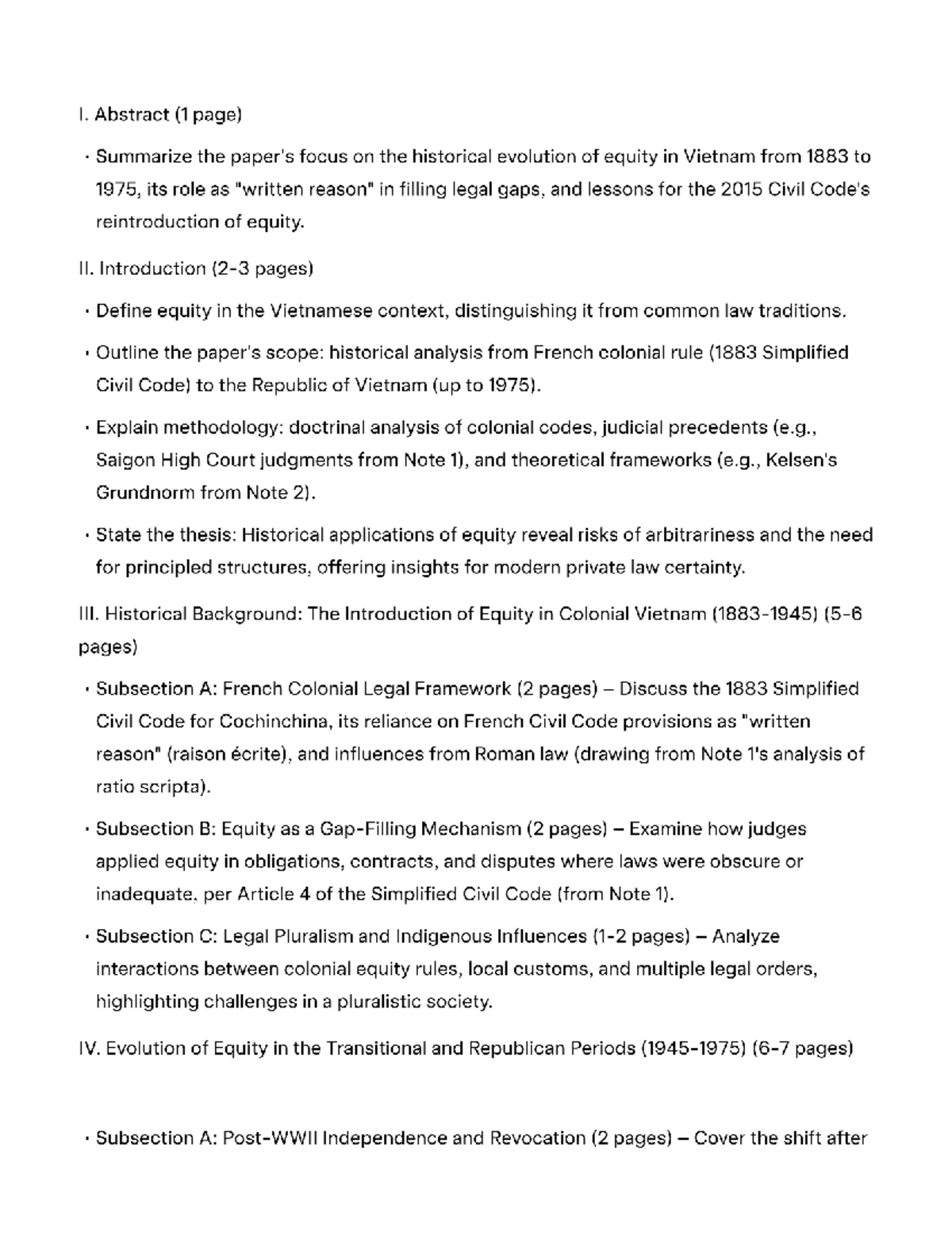 Draft Report No 1: Historical Evolution of Equity in Vietnam (1883-1975 ...