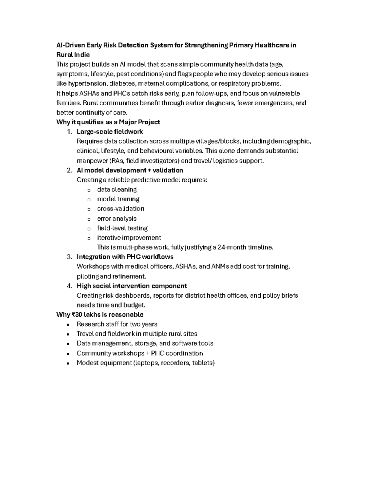 AI-Driven Early Risk Detection System for Rural Primary Healthcare ...