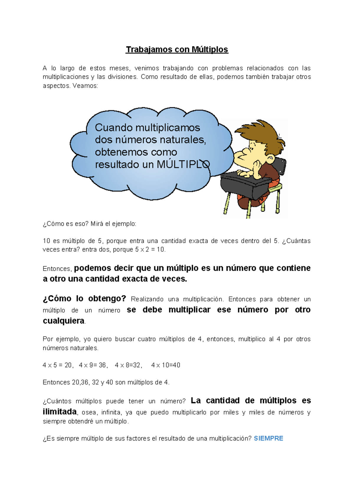 5to Múltiplos y Divisores: mcm, dcm, Primos, Compuestos y Fracciones ...