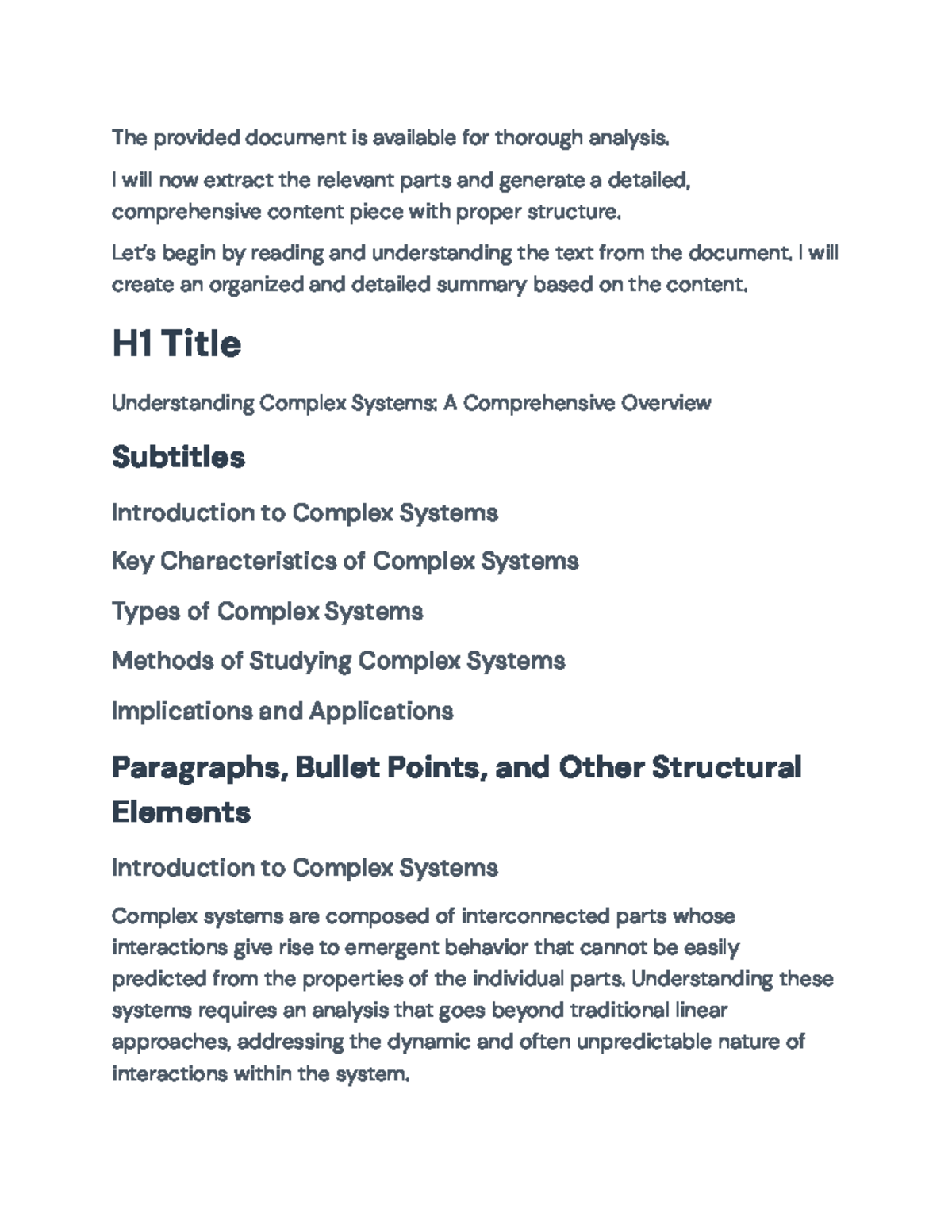 Understanding Complex Systems: Key Characteristics and Applications ...