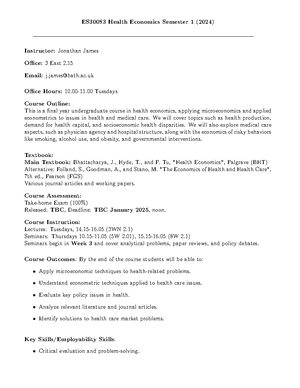 Workshop 1. The OLG Model Basics - ES30026 - Studocu