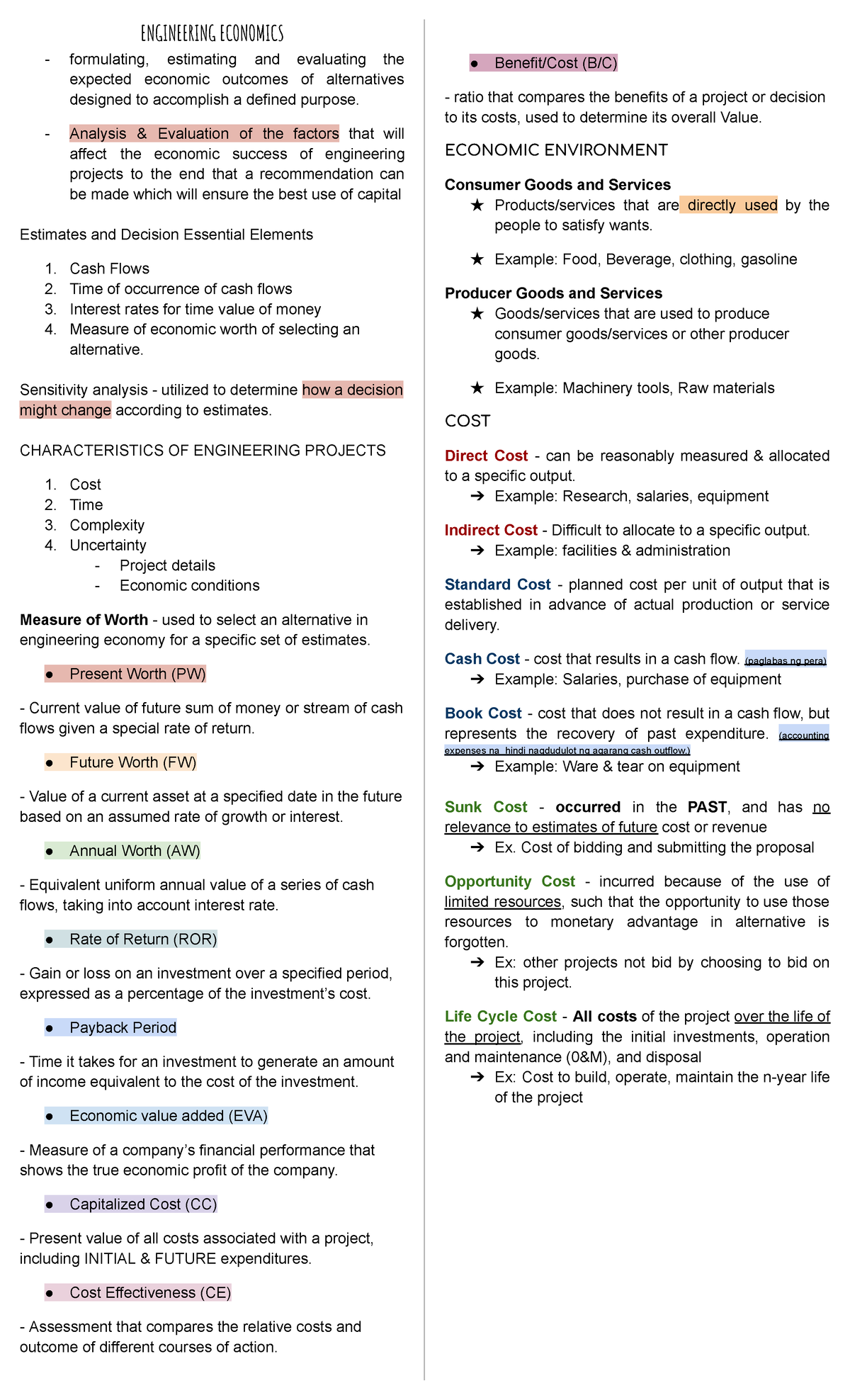Engineering Economics - intro - ENGINEERING ECONOMICS - formulating ...