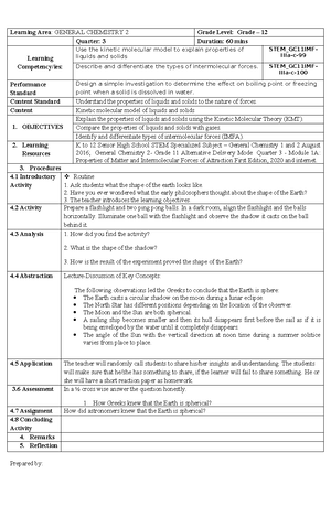 Grade 7 Earth Science Lesson Plan: Locating Places on Earth - Studocu
