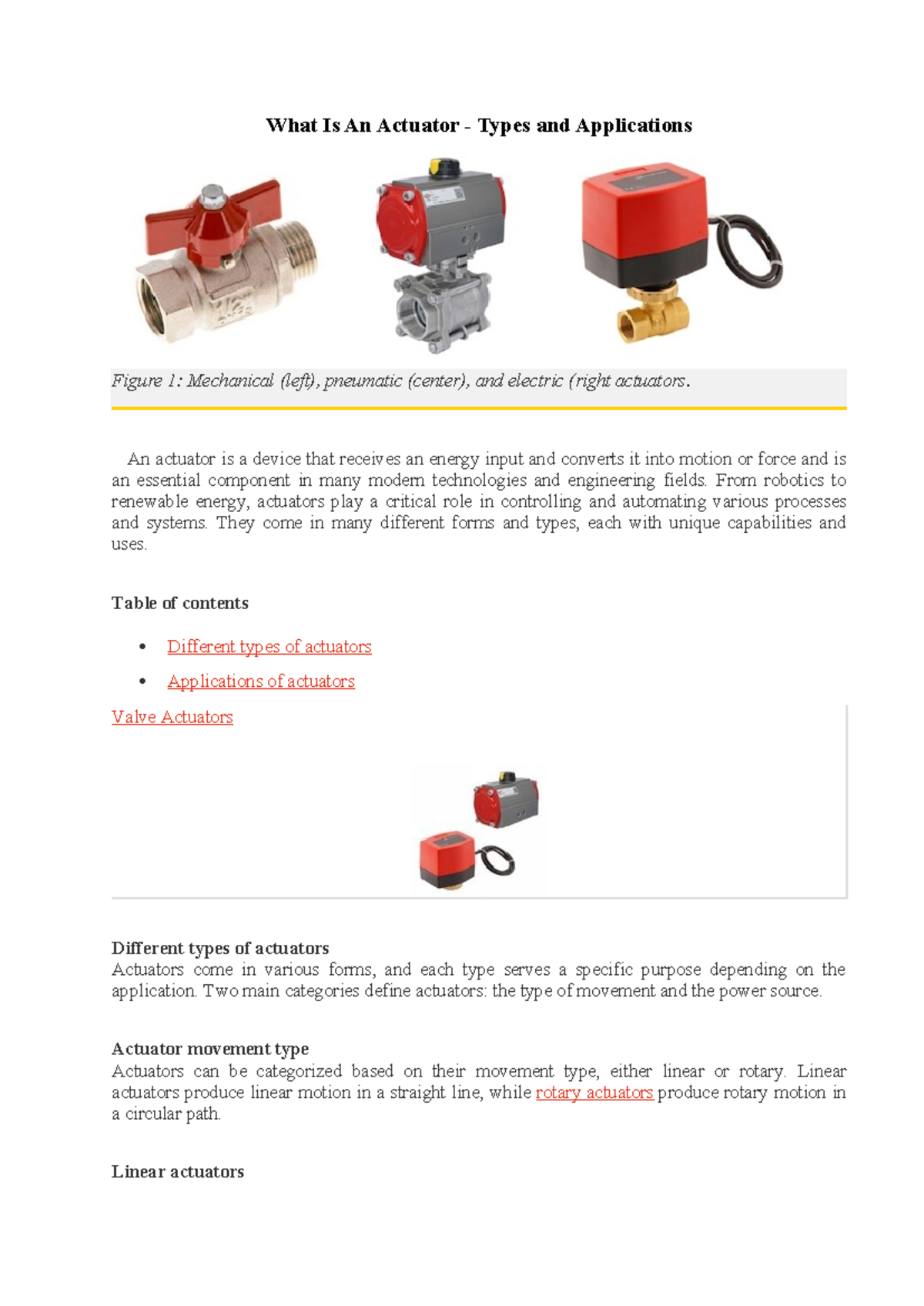 Unit 2 - Robotics: Actuators, Motors, and Path Planning Overview - Studocu