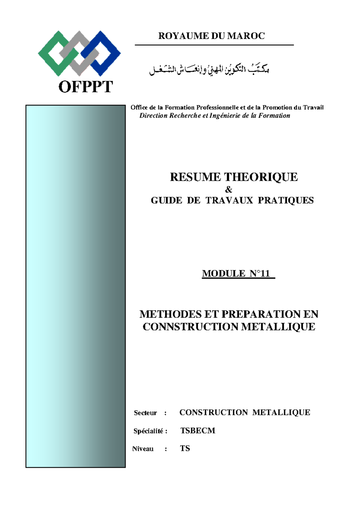 M11 - Méthodes et Préparation en Construction Métallique - Guide ...