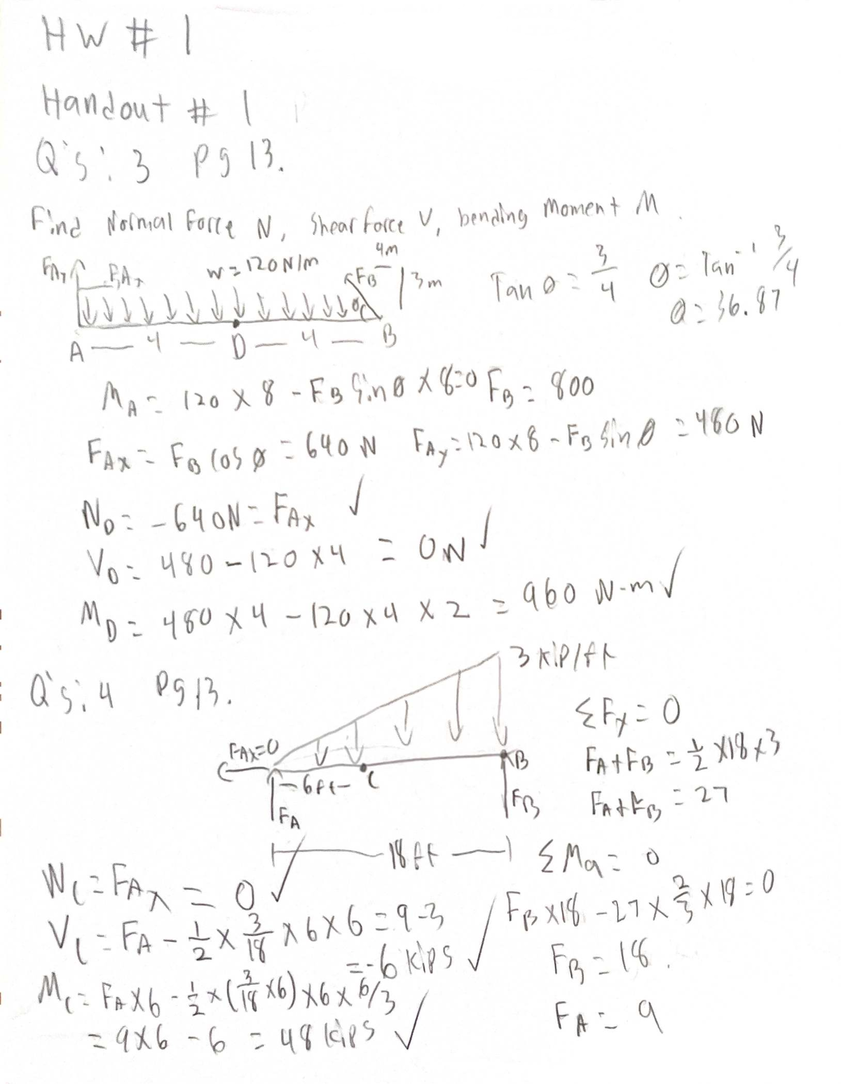 HW1 ME2191 - Detailed Homework Handout and Solutions - Studocu