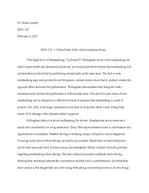 [Solved] What is a writing situation - English Composition I (ENG122 ...