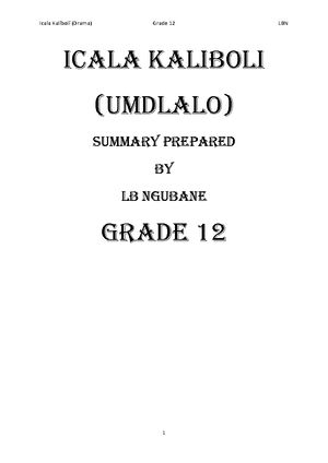 [Solved] Zulu essay - IsiZulu - First Additional Language - Mandatory ...